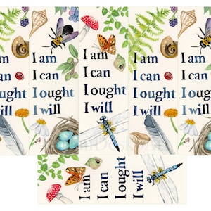 Digital Download I Am I Can I Ought I Will Bookmarks; Printable ...