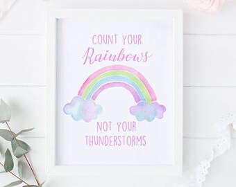 Count Your Rainbows | Etsy