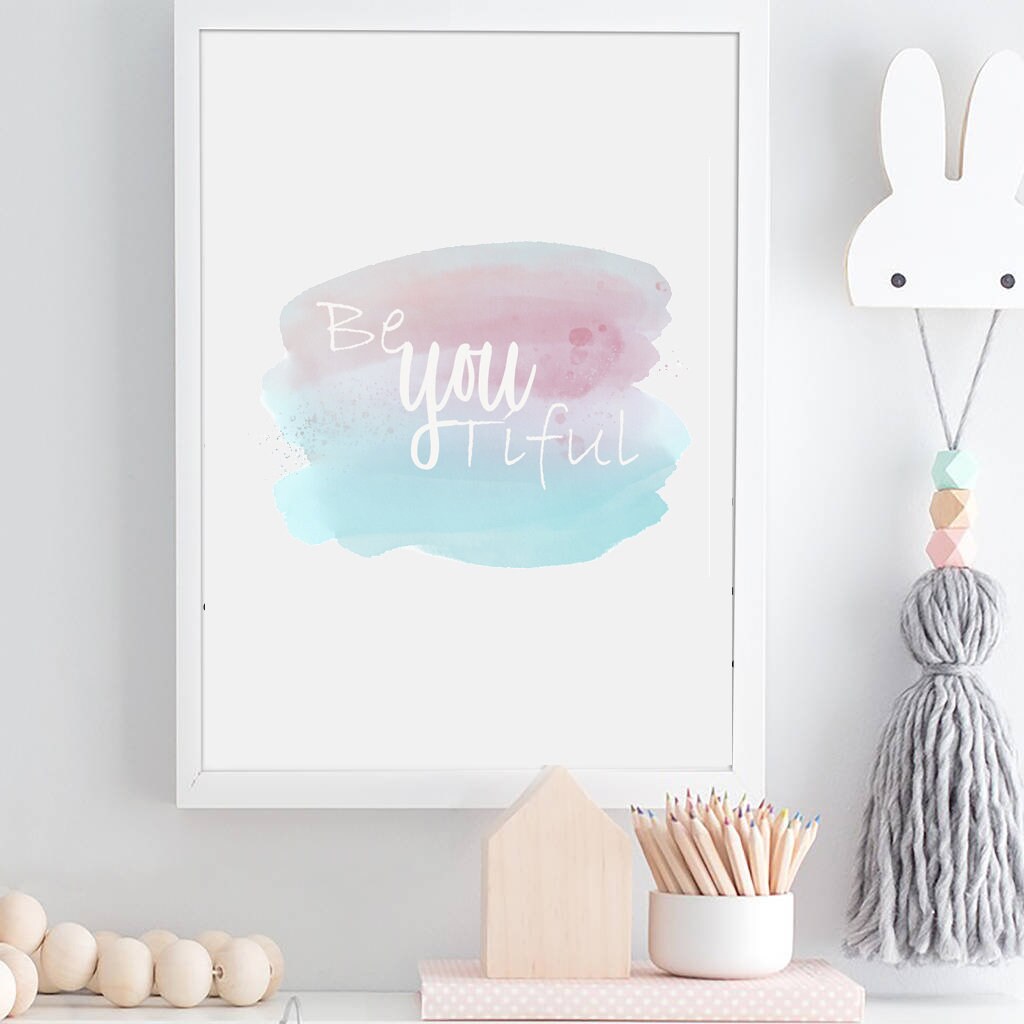 Beyoutiful Quotegirls Wall Art Girls Wall Printcute Wall - Etsy