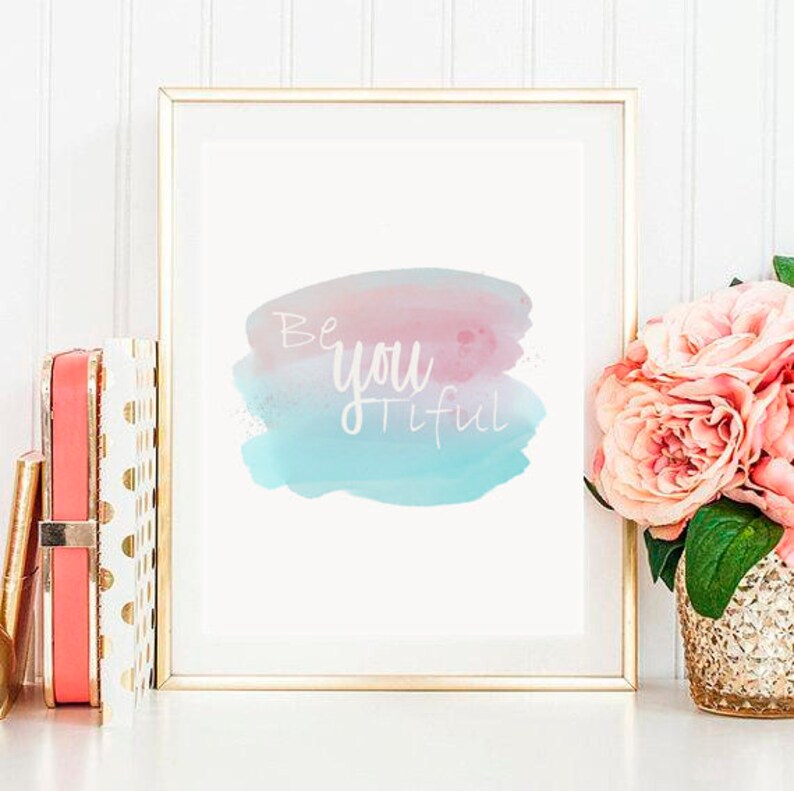 Beyoutiful Quotegirls Wall Art Girls Wall Printcute Wall - Etsy