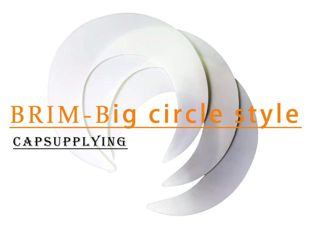 Tariffs Free !5pcs of Large Circle Cap Hat Brim ,flat Bill Insert Visor ...