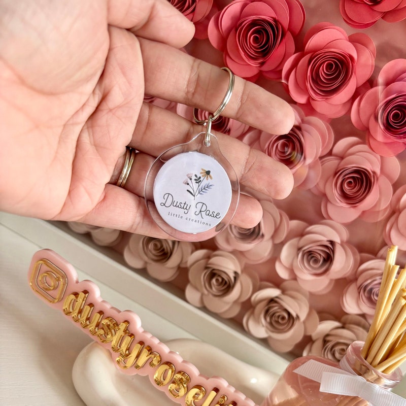 Keychain Business Card - Etsy