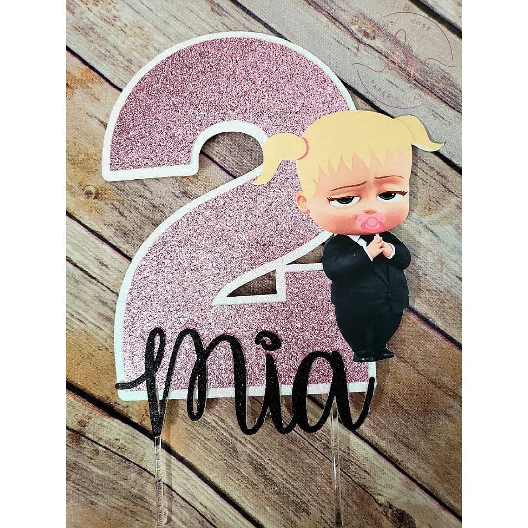 Boss Baby Topperboss Baby Cake Topper Boss Baby Birthday Decorations ...