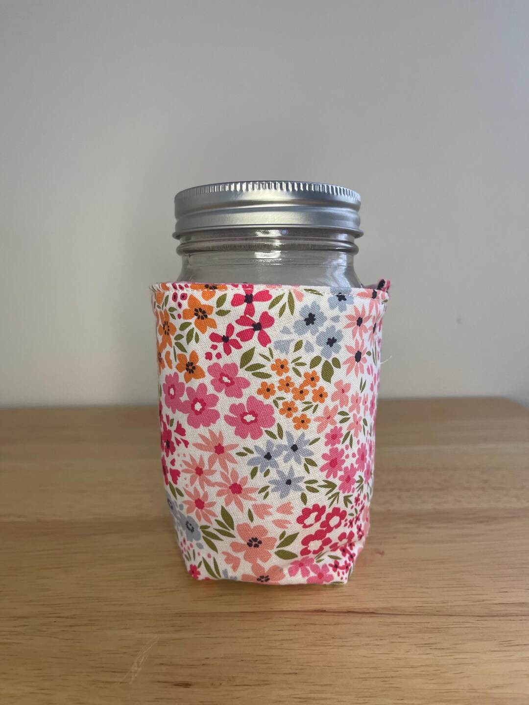 Floral Cup Cozy | Reusable Fabric Coffee Sleeve | Fits Starbucks Grande ...