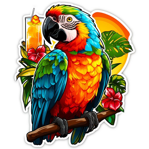 Waterproof Parrot Decals - Etsy