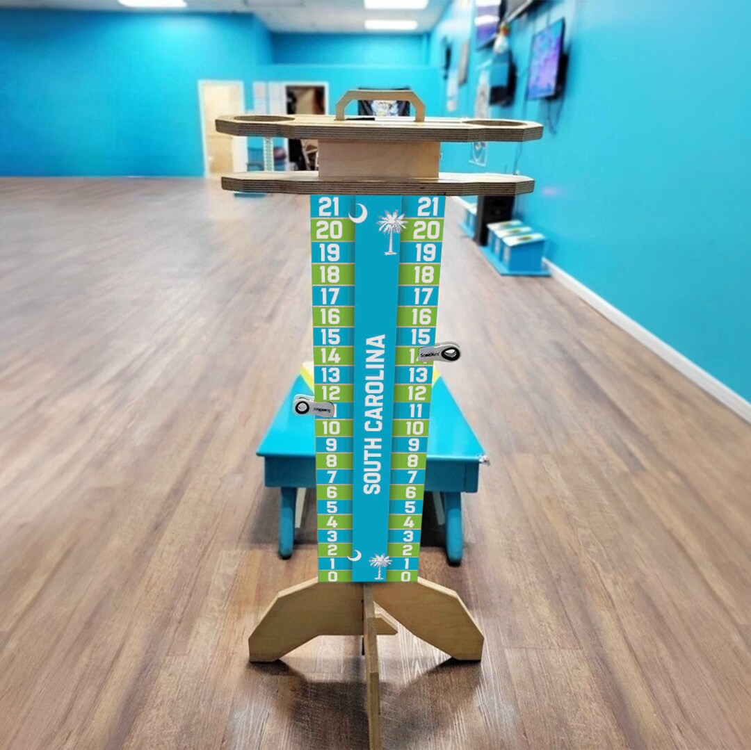 Bright South Carolina Flag Cornhole Scoretower Score Keeping System ...