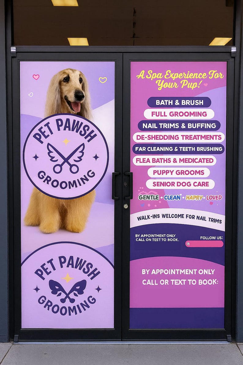 Custom Window Decals for Businesses and Storefronts - Perforated Vinyl ...