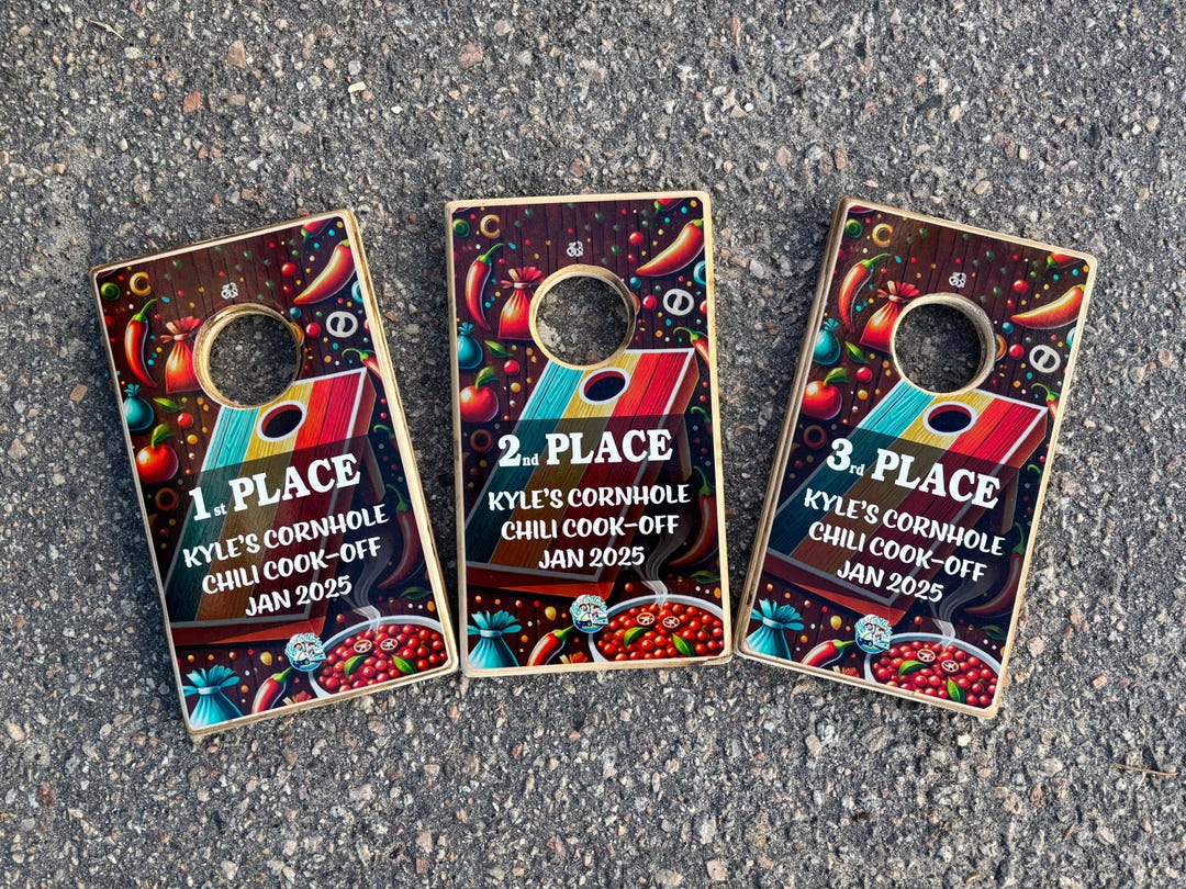 Cornhole Trophies - Mini Cornhole Boards for Tournament Trophies ...