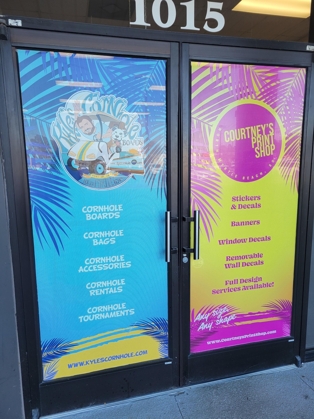Custom, Perforated Door and Window Decals / Perforated Vinyl / Let Us ...