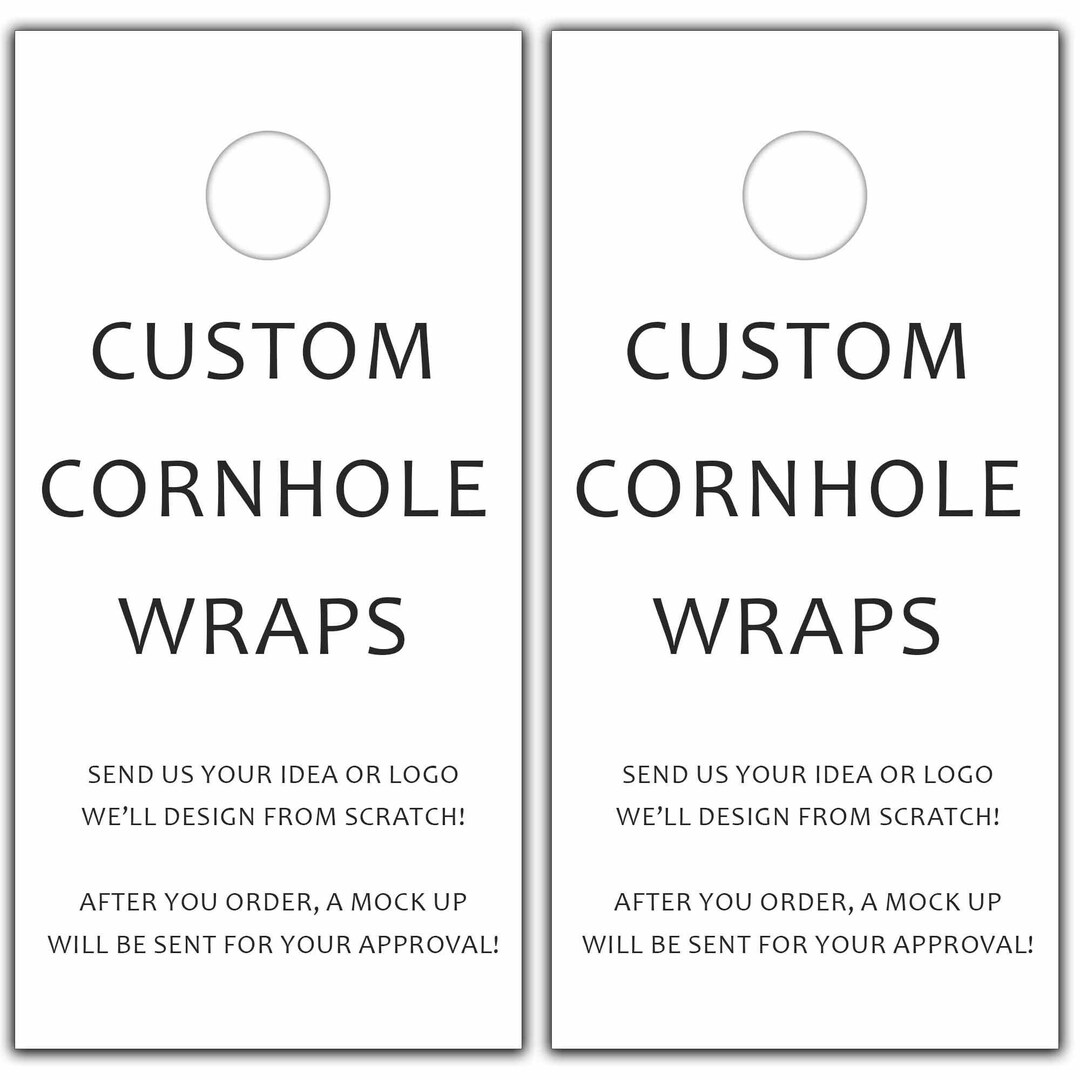 Custom Cornhole Wraps / Easy to Apply! / Custom Cornhole Board Skins ...