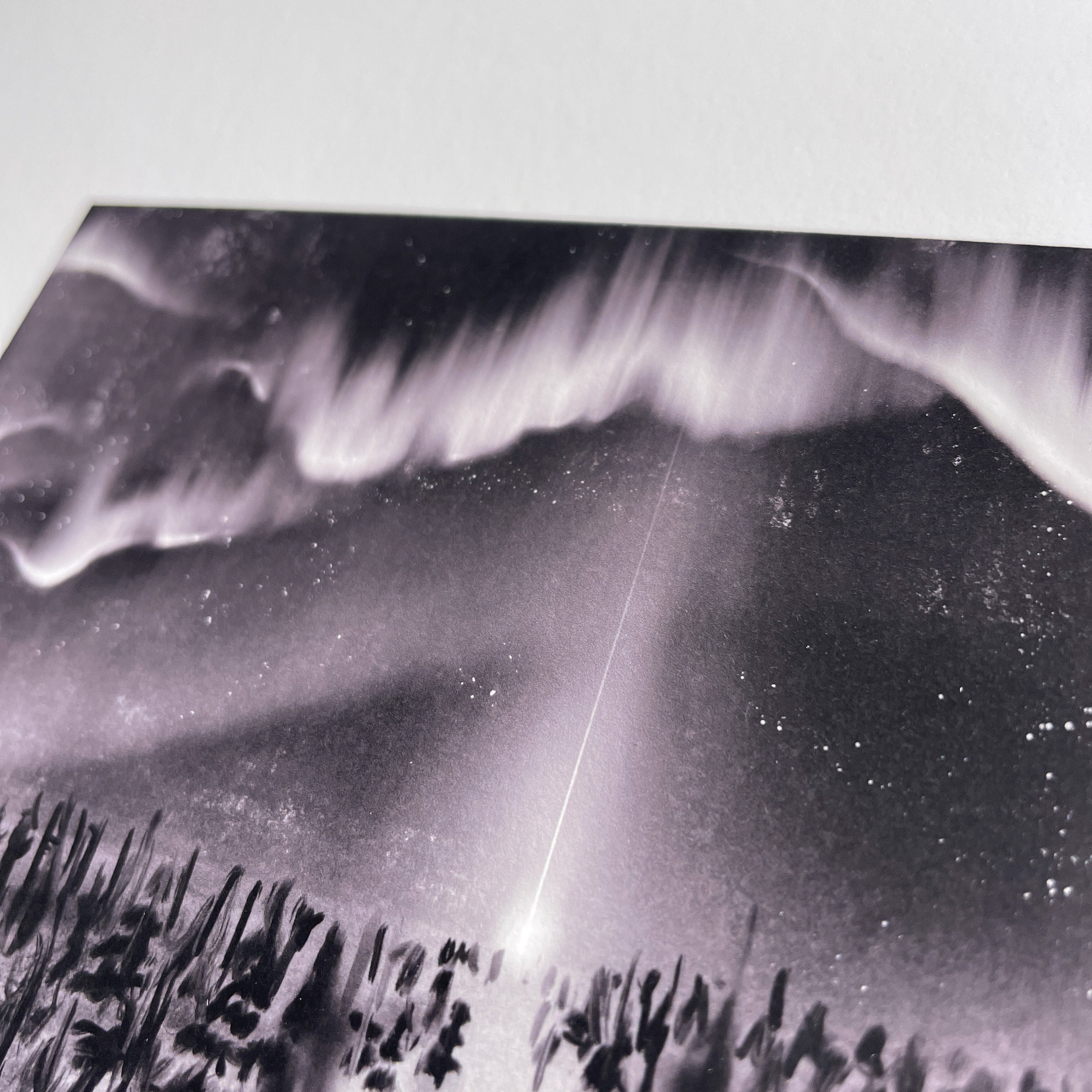 The North Pole Northern Lights Christmas Illustration Signed Art Print ...