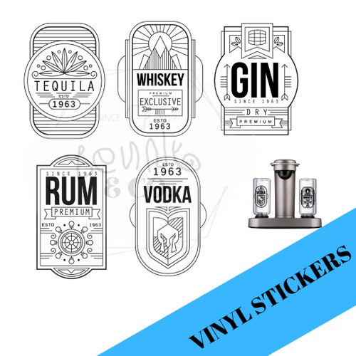 Detailed Bartesian Bottle Stickers - Etsy