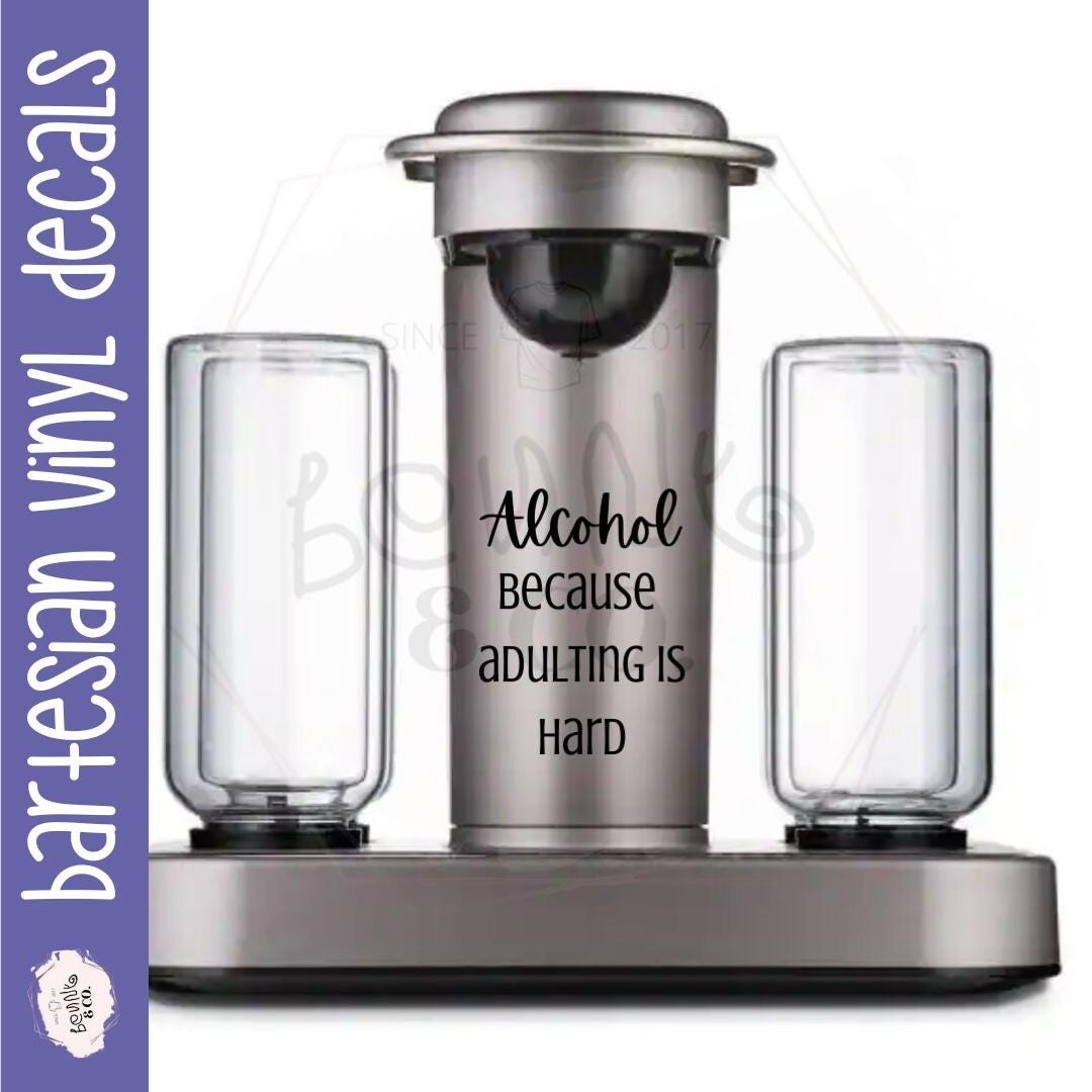 Alochol- Because Adulting is Hard Sticker - Etsy