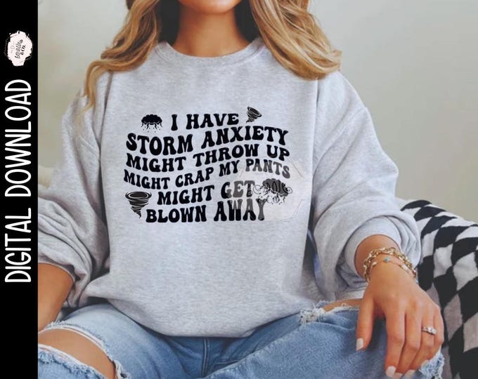 Storm Anxiety PNG - Etsy