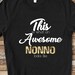 Awesome Nonno Shirt Tshirt Nonno Gift From Granddaughter Grandson ...