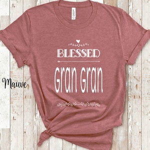 Blessed Gran Gran Grandma Tshirt Special Grandmother Gift Idea for ...