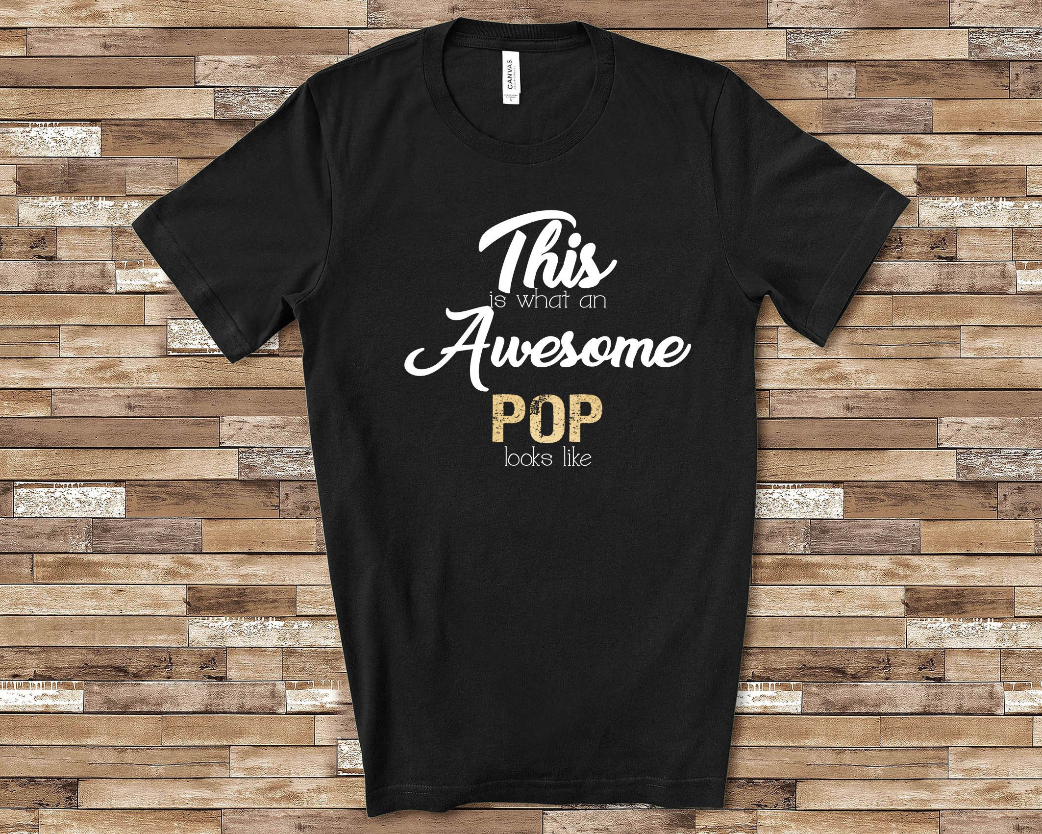 Awesome Pop Shirt Tshirt Pop Gift from Granddaughter Grandson | Etsy