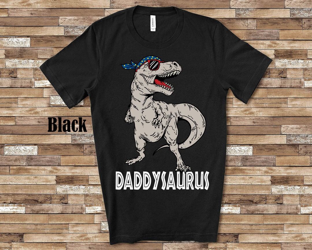Daddysaurus Tyrannosaurus Rex Dinosaur Father Tshirt - Unique Christmas ...