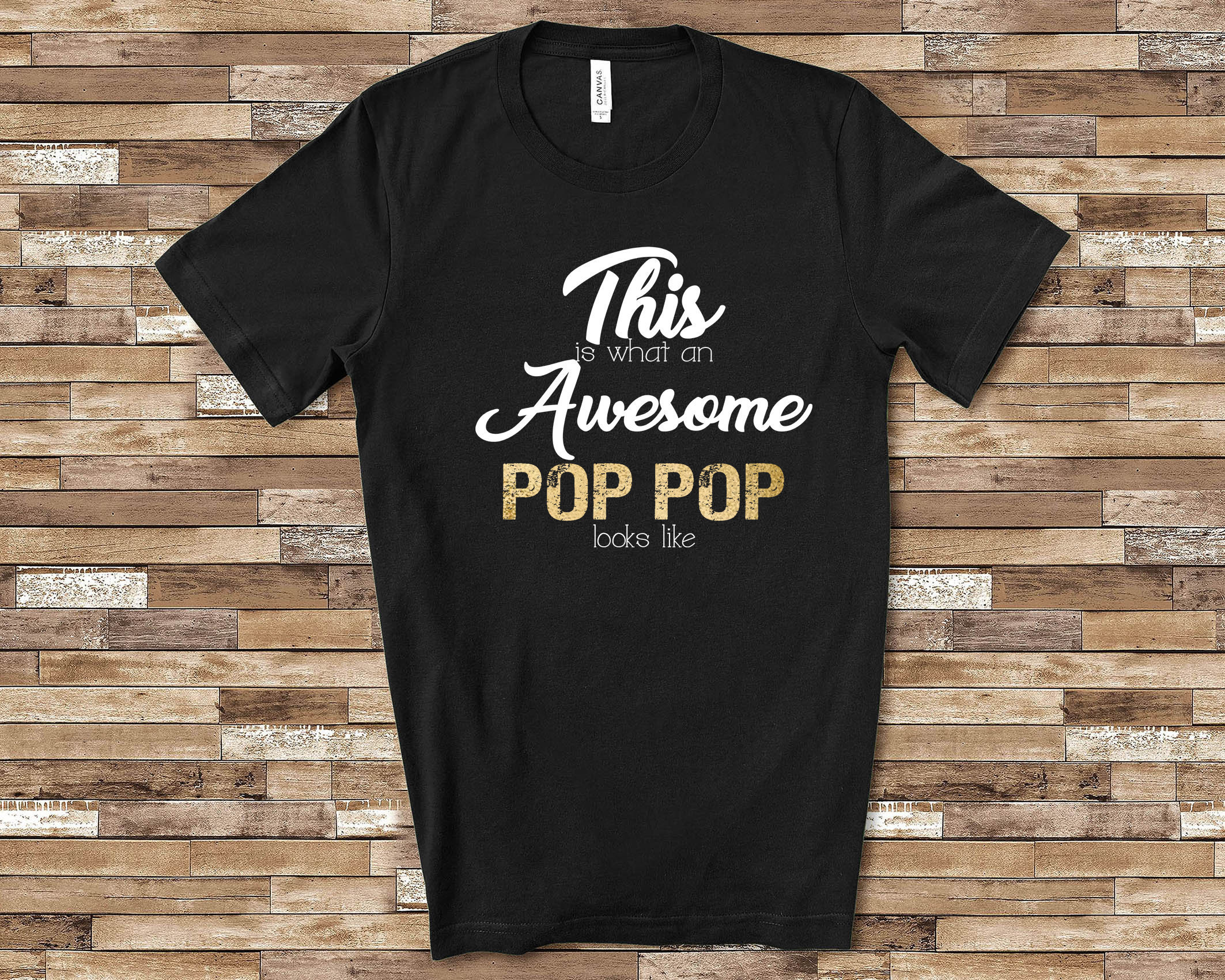 Awesome Pop Pop Shirt Tshirt Pop Pop Gift From Granddaughter Grandson ...
