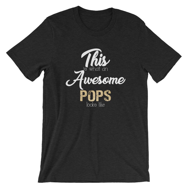 Awesome Pops Shirt Tshirt Pops Gift from Granddaughter | Etsy