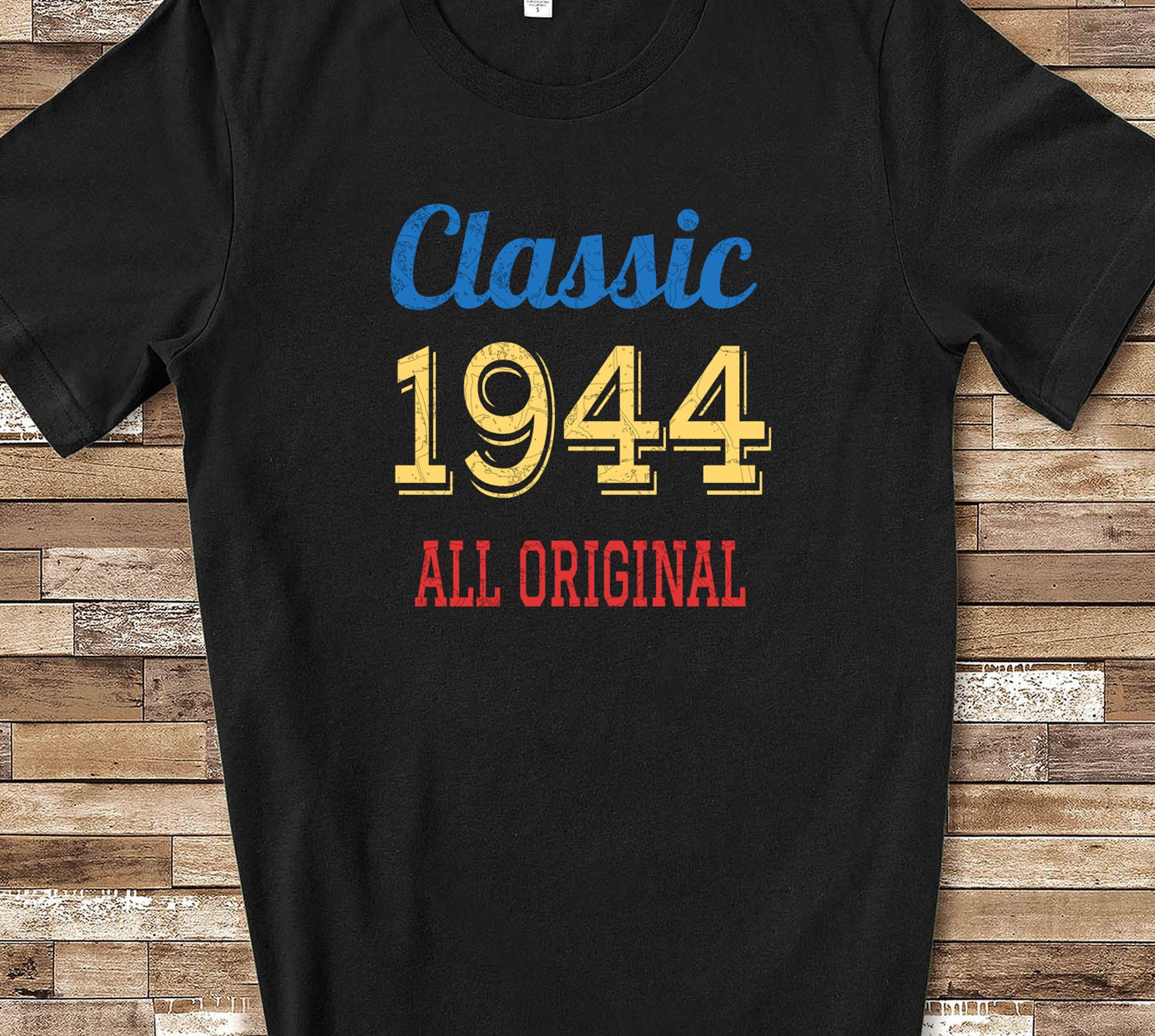 Classic Retro 1944 Birthday Shirt for Men or Women Funny 77th | Etsy