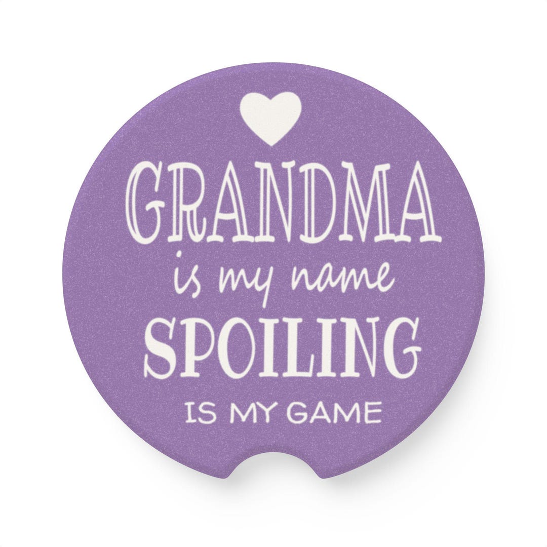 Grandma is My Name Soapstone Car Coaster Can Be Custom Personalized ...