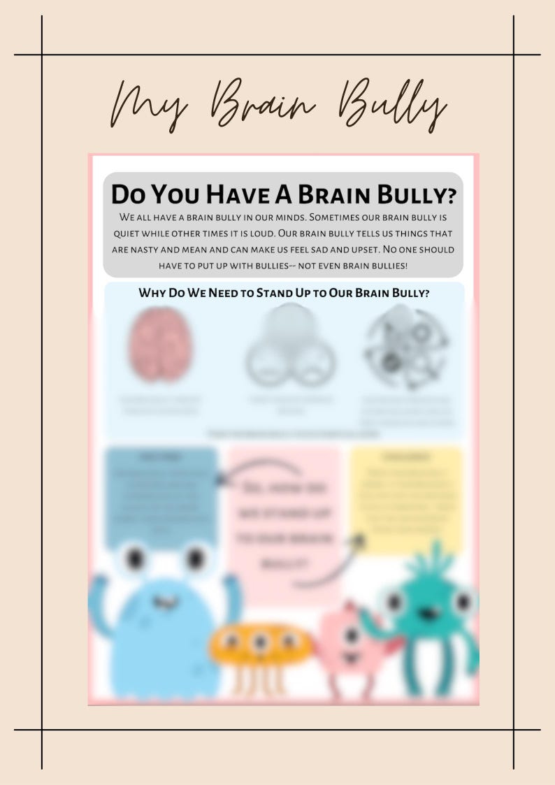 Premade CBT and DBT Tool, Coping With Anxiety & Fear, Cognitive ...