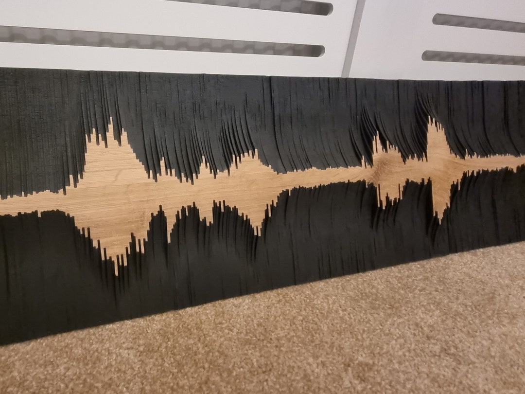 Unique Soundwave Wall Art - Personalized Voice Art, Hand-cut Wood Decor ...