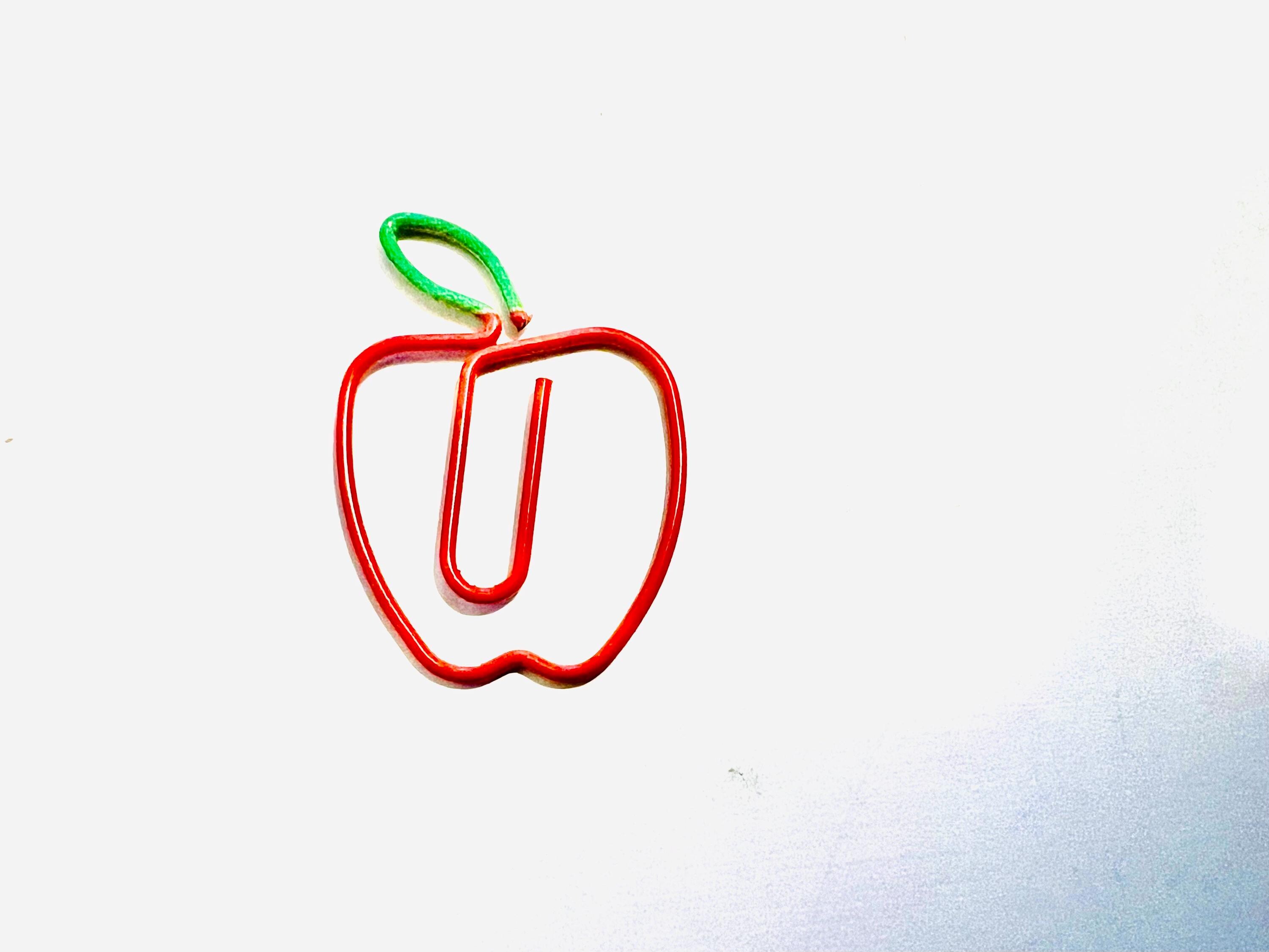 Apple Wire Paper Clips, Teacher Gift, Set of 10 - Etsy