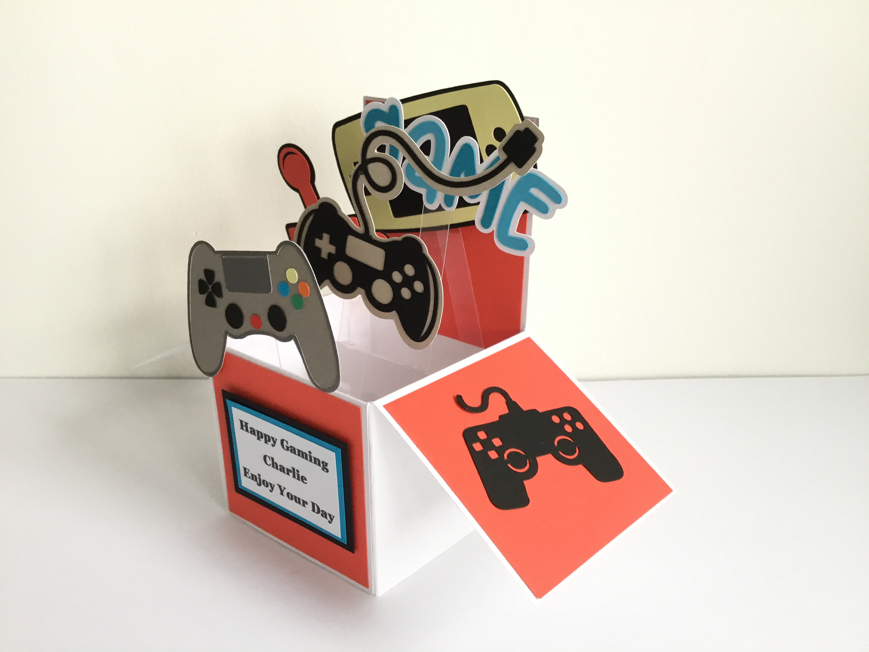 Handmade Gaming Pop up Card - Etsy UK