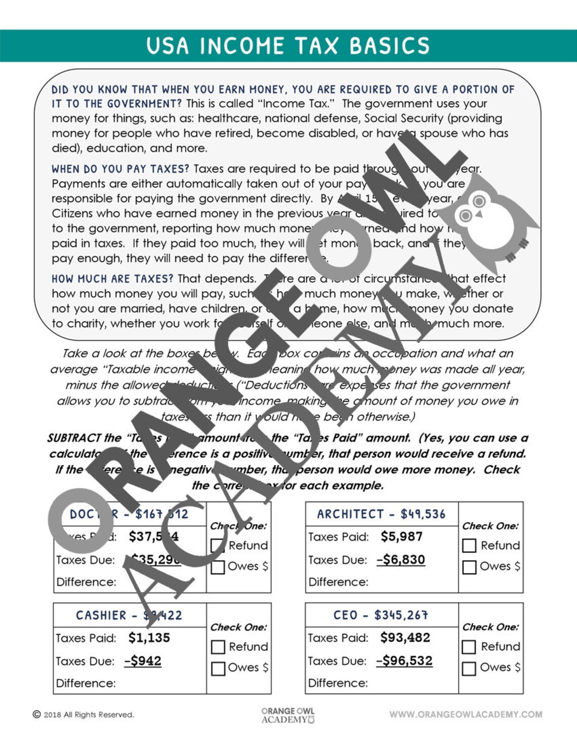 Money Worksheets for Kids earning Money Series 4 Printable Files - Etsy