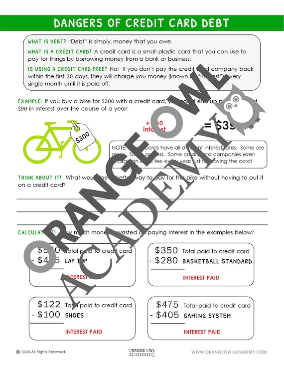 Credit Card Worksheets How To Attack Credit Card Debt Free Worksheet