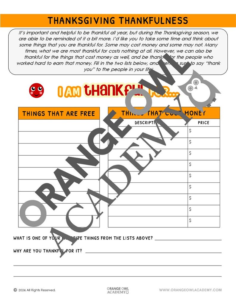 Money Worksheets for Kids - "thanksgiving Set" - 3 Printable Files ...