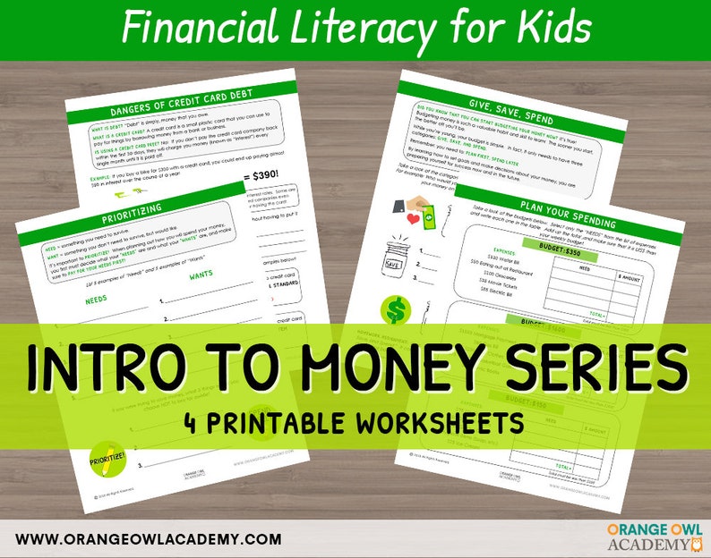 Money Worksheets for Kids intro to Money Series - Etsy