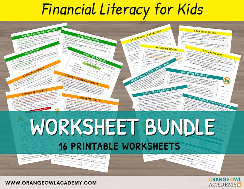 Money Worksheets for Kids - WORKSHEET BUNDLE - 16 Printable Files - Etsy