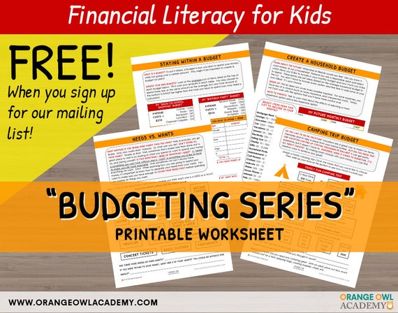 Money Worksheets for Kids Budgeting Series 4 | Etsy