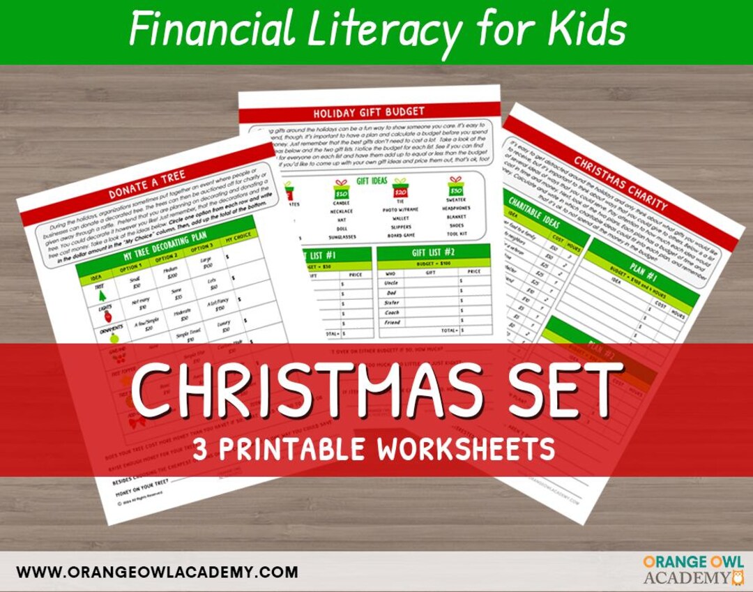 Money Worksheets for Kids - "christmas Set" - 3 Printable Files Digital ...