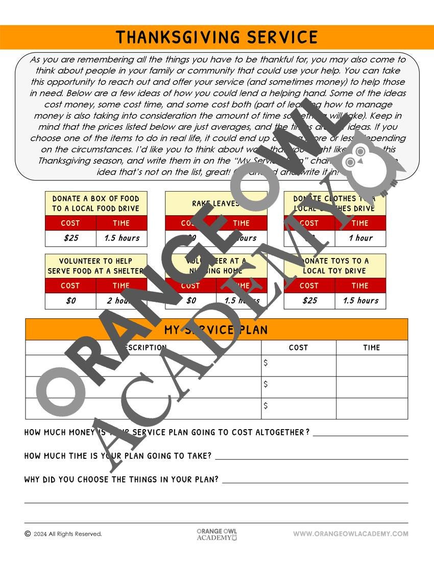 Money Worksheets for Kids - "thanksgiving Set" - 3 Printable Files ...