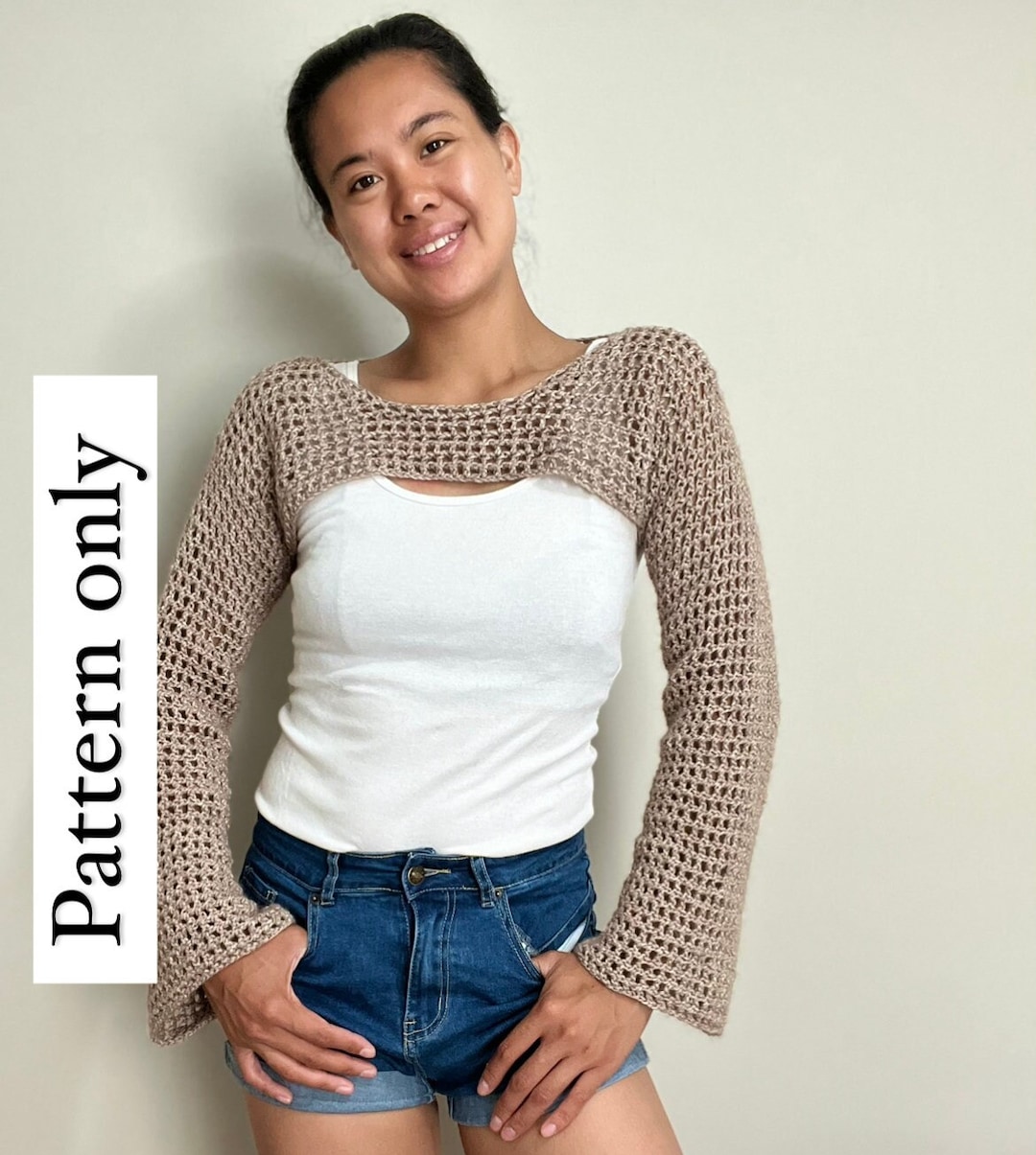 Crochet Mesh Shrug Pattern *digital File Only* - Etsy