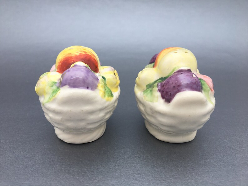Fruit Basket Salt and Pepper Shakers-hand Painted-vintage-made | Etsy Fruit Basket Salt and Pepper Shakers-hand Painted-vintage-made | Etsy