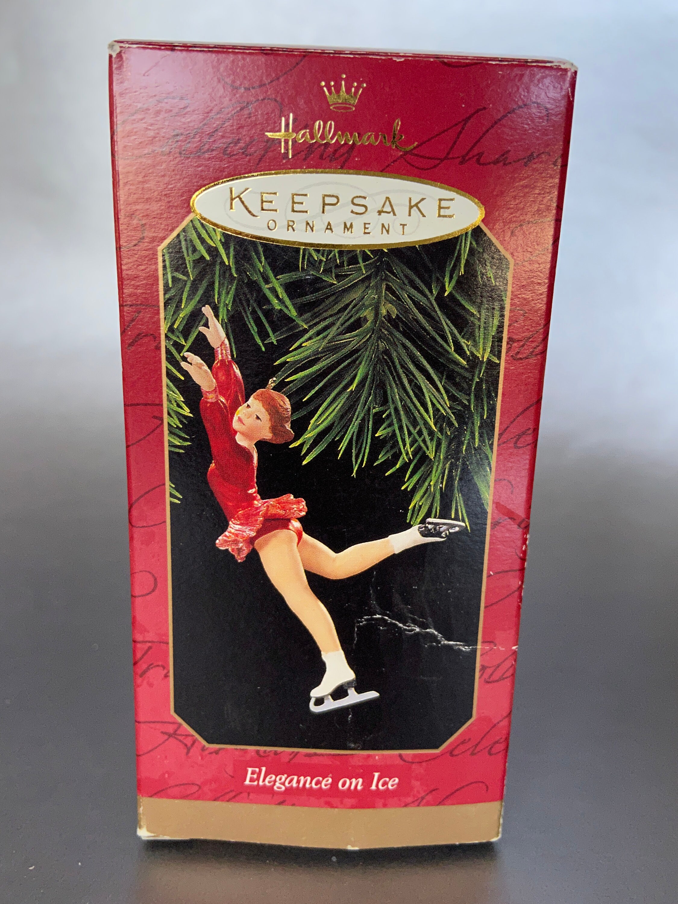 Ice Skater Ornament-Hallmark Keepsake Ornament-Dated 1997-Elegance on ...