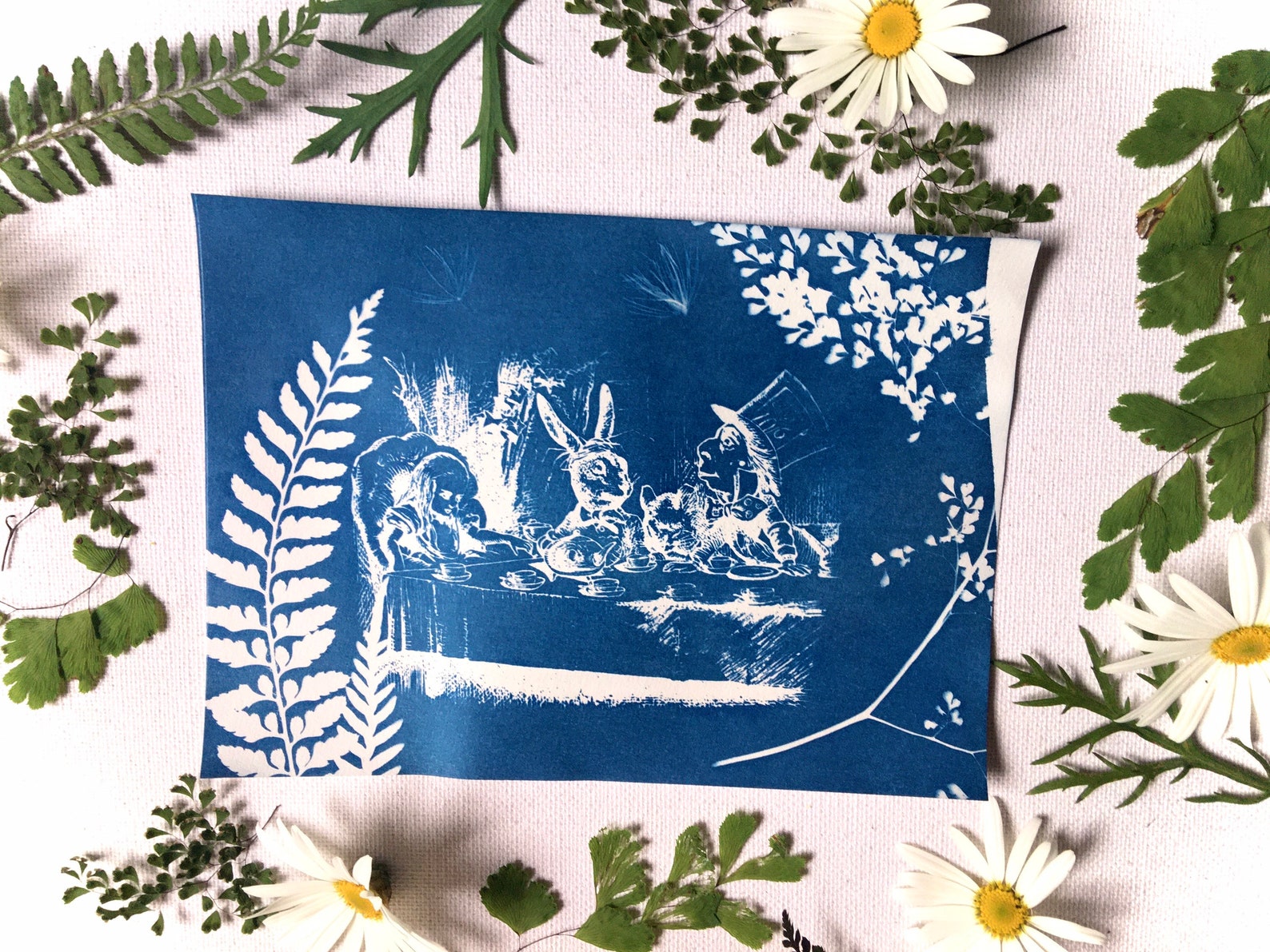 Cyanotype Kit Alice Stencils Sun Printing Kit Wonderland - Etsy