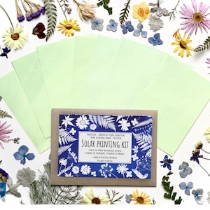 Cyanotype Solar Printing Kit: Nature Art, DIY Craft - Etsy
