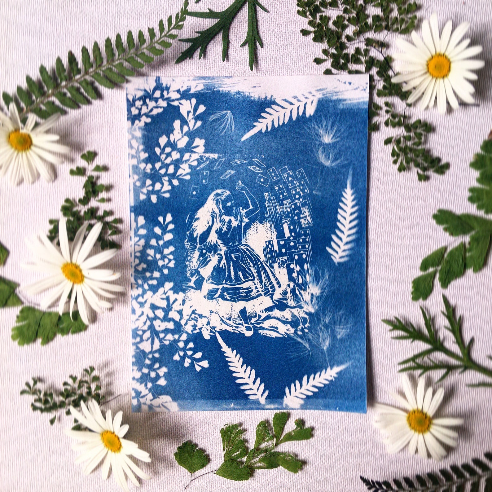 Cyanotype Kit Alice Stencils Sun Printing Kit Wonderland | Etsy