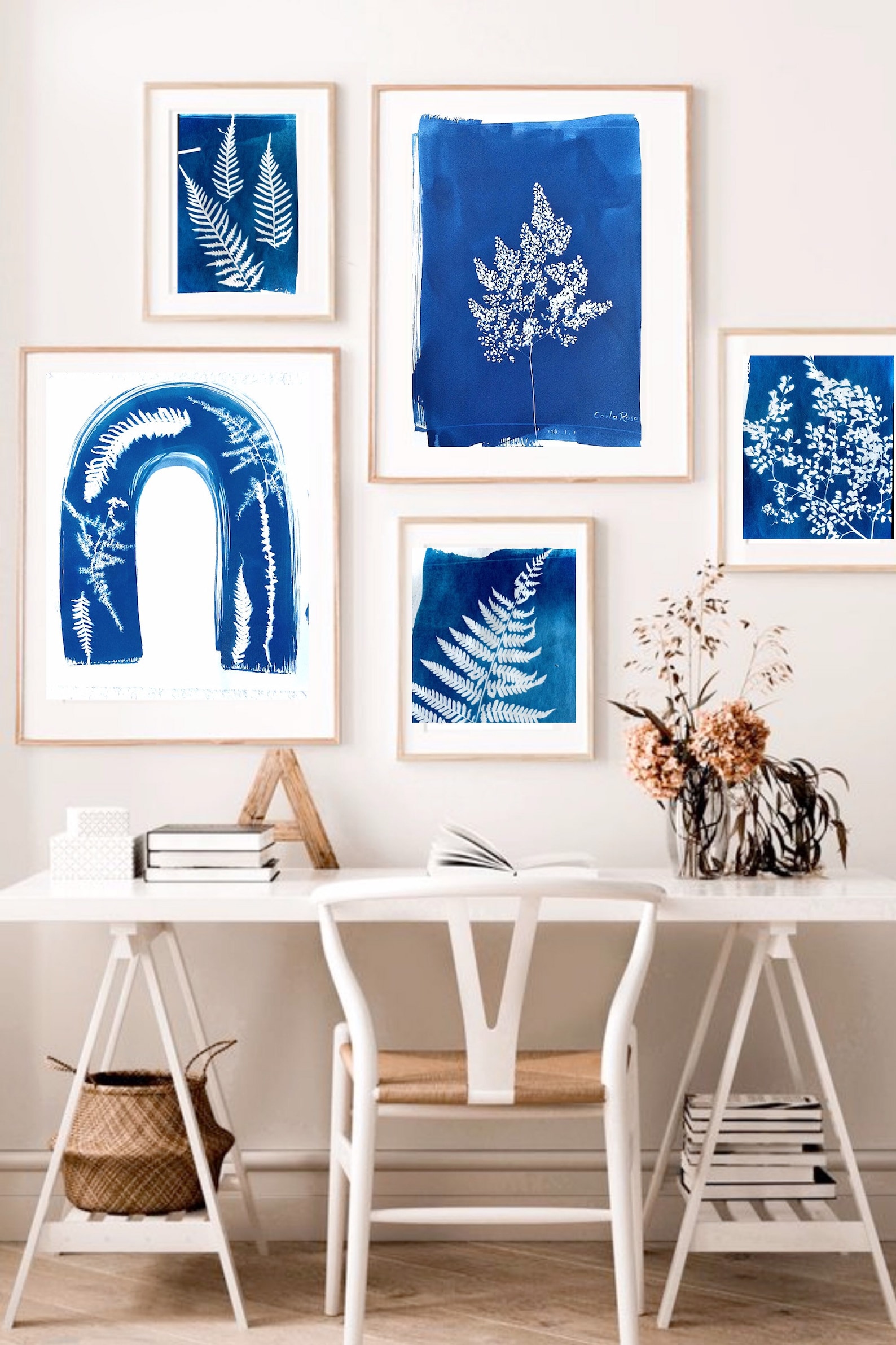 Cyanotype Paper DIY Kit: Letter Size Sun Printing, Modern Country Art ...
