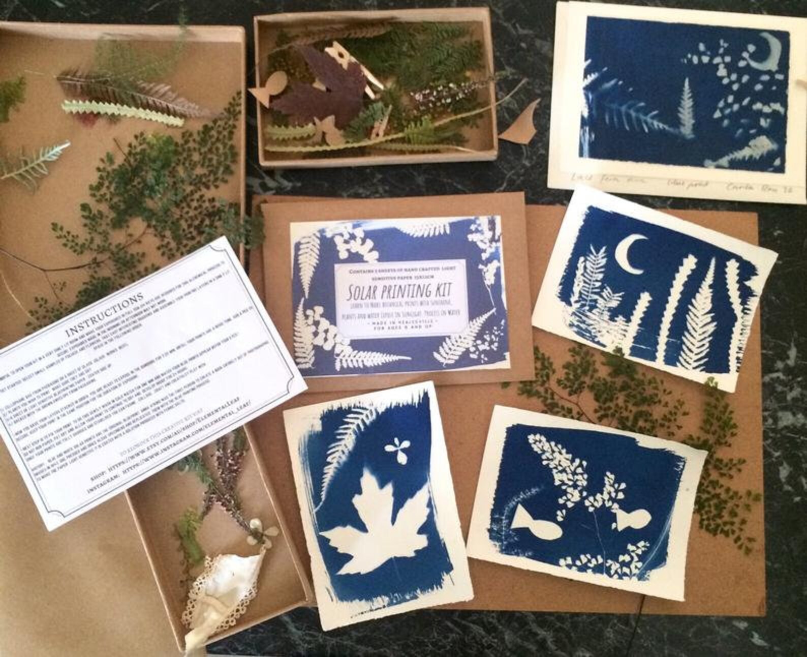 Cyanotype Kit Alice Stencils Sun Printing Kit Wonderland | Etsy