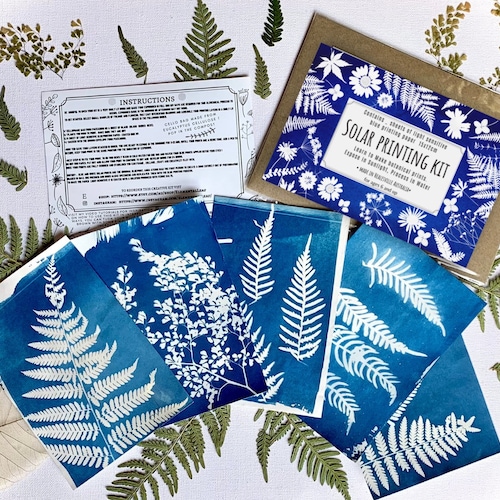 DIY Solar Printing Kit Craft Kit Cyanotype Kit Solar - Etsy Australia