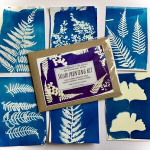 DIY Solar Printing Kit Craft Kit Cyanotype Kit Solar - Etsy