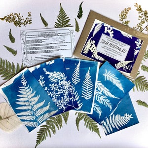 DIY Solar Printing Kit Craft Kit Cyanotype Kit Solar - Etsy
