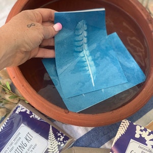 DIY Solar Printing Kit Craft Kit Cyanotype Kit Solar - Etsy
